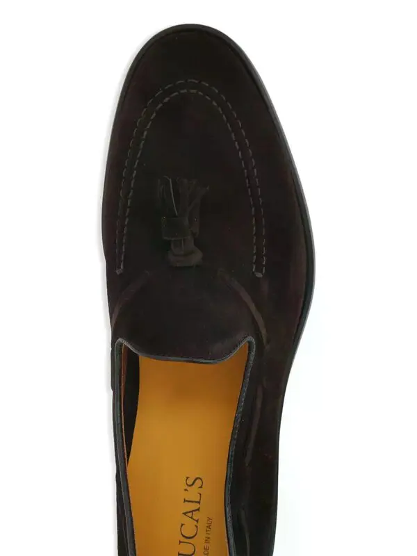 DOUCAL'S Suede Tassel Loafers