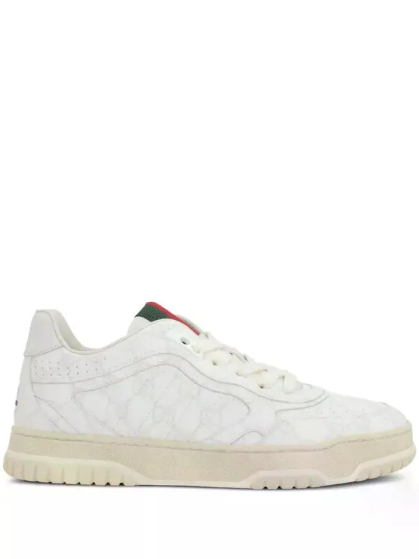Gucci Logo-print Stripe-trim Lace-up Sneakers
