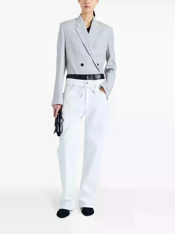 Proenza Schouler Hadley Mélange Effect Double-breasted Blazer
