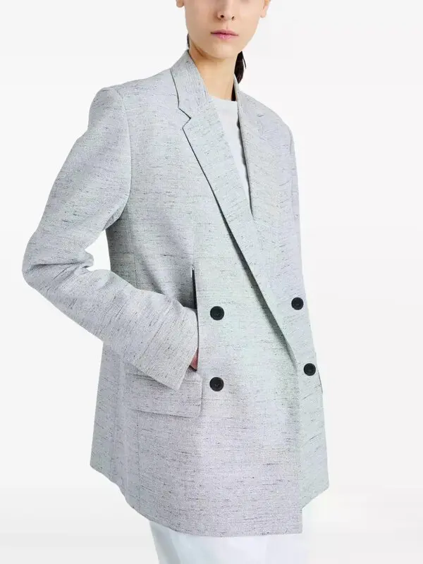 Proenza Schouler Hadley Mélange Effect Double-breasted Blazer