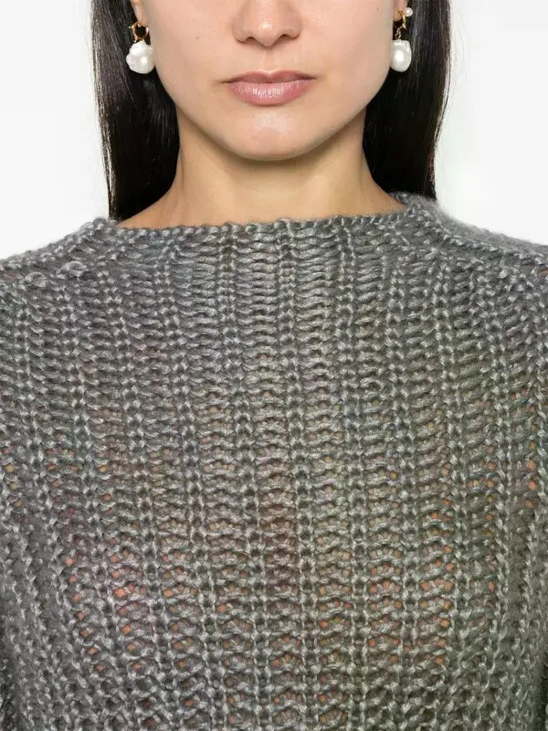 FORTE_FORTE Open-knit Sweater