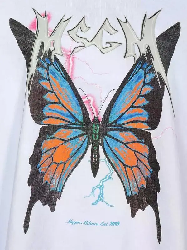 MSGM Butterfly Print Hoodie