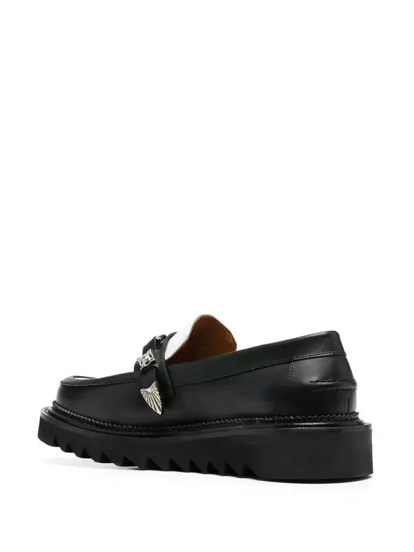 TOGA VIRILIS Two-tone Loafers With Decorative Plaque