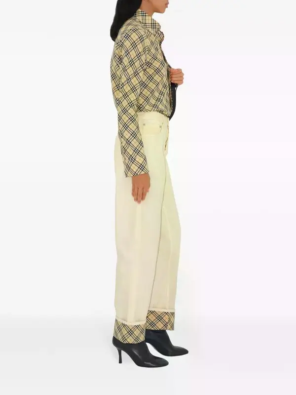 Burberry Checked Straight-leg Jeans