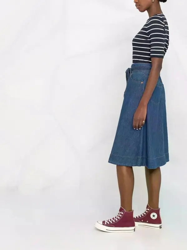 Ralph Lauren Horizontal Stripe Boat Neck Top