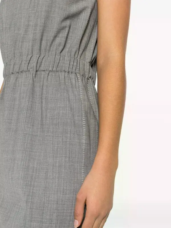 Fabiana Filippi Contrast Stitching Midi Dress