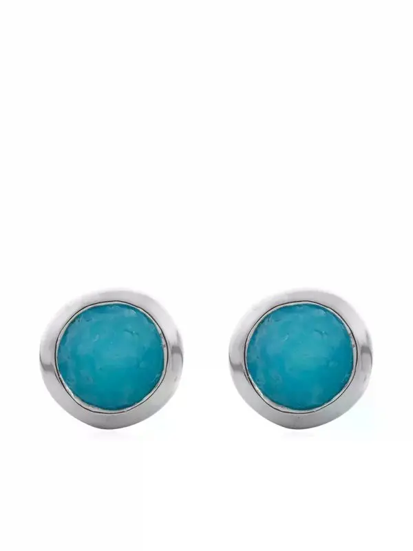 Monica Vinader Mini Gem Stud Earrings - Silver