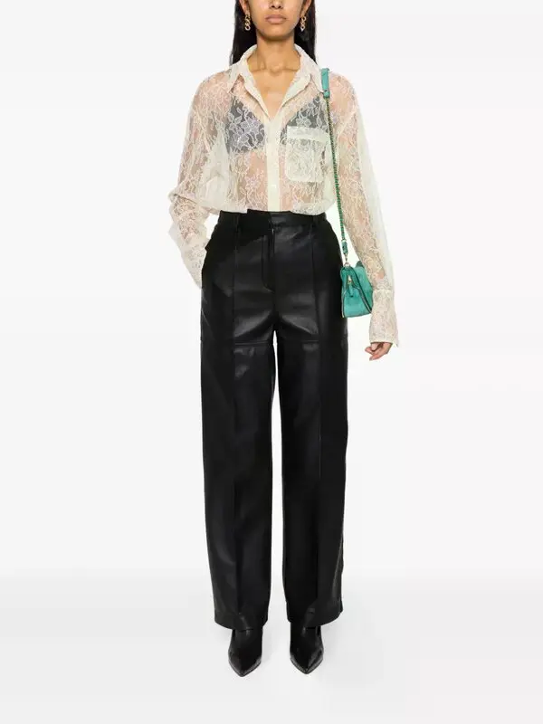 Zadig&Voltaire Tyrone Floral Lace Mesh Shirt