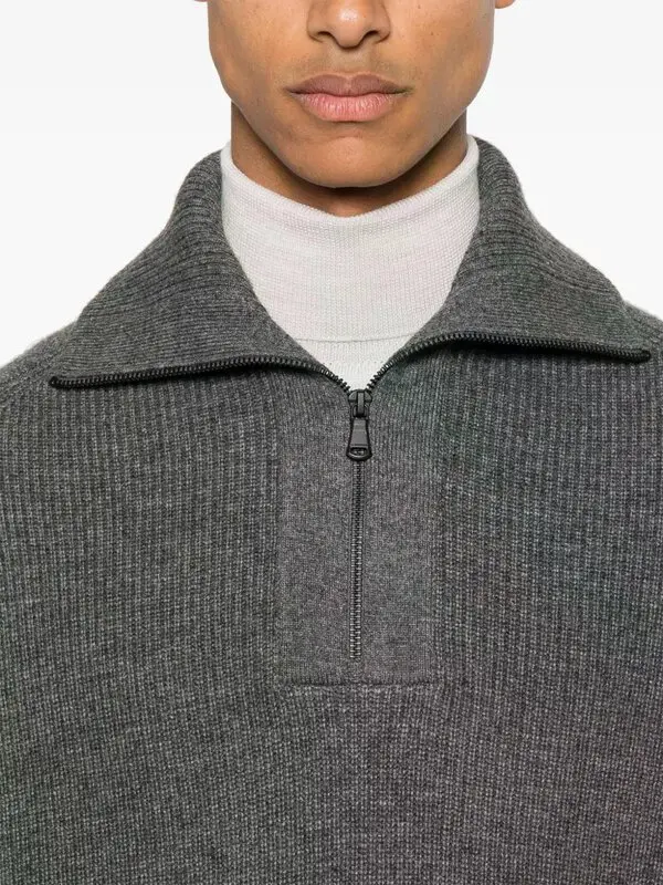 J. Lindeberg Half Zip Wool Blend Sweater