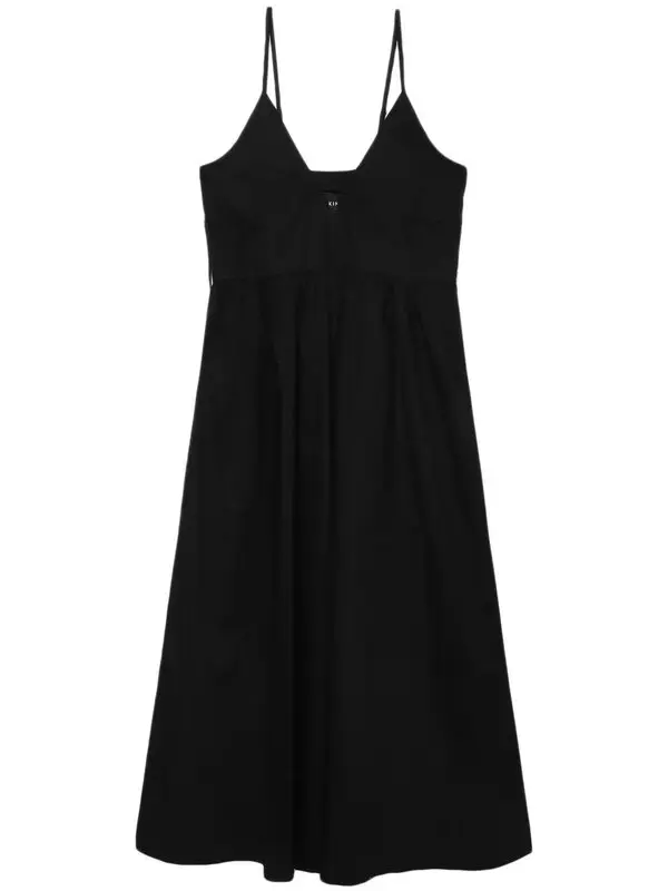 HERSKIND Miranda Cotton Midi Dress - Black