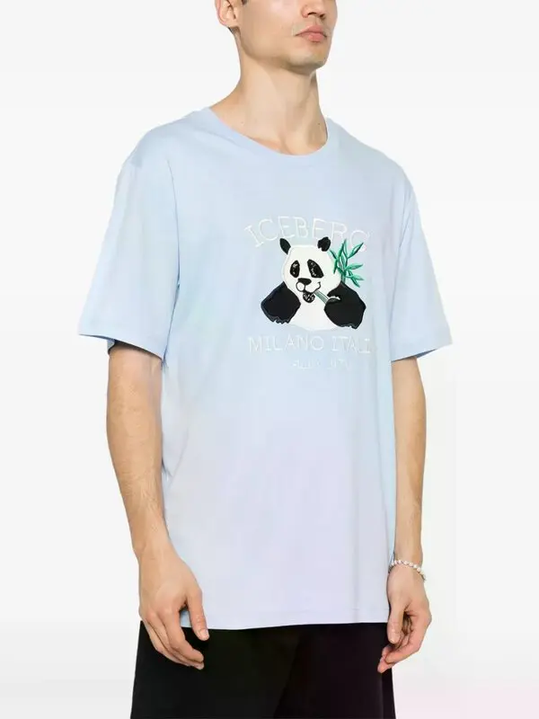 Iceberg Embroidered-logo Cotton T-shirt
