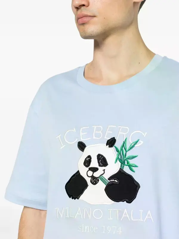Iceberg Embroidered-logo Cotton T-shirt
