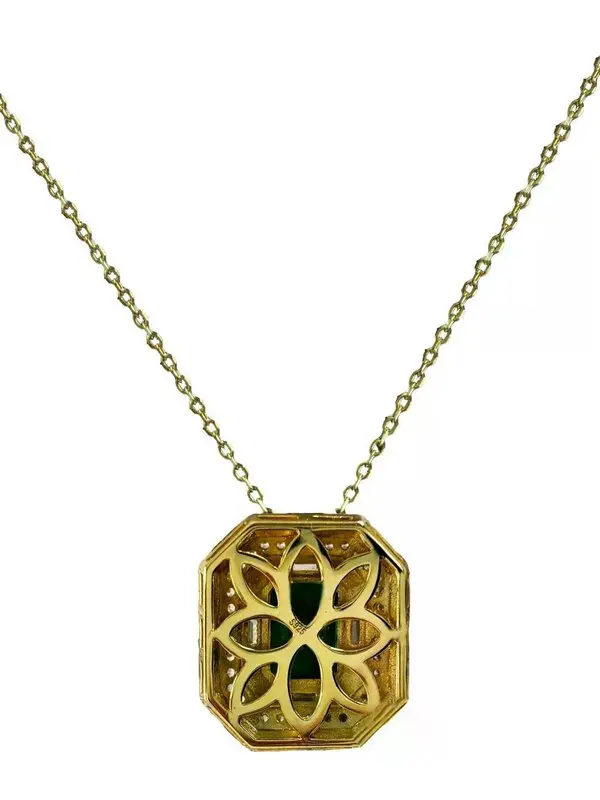 JUWELINA PARIS Emerald And Diamond Necklace