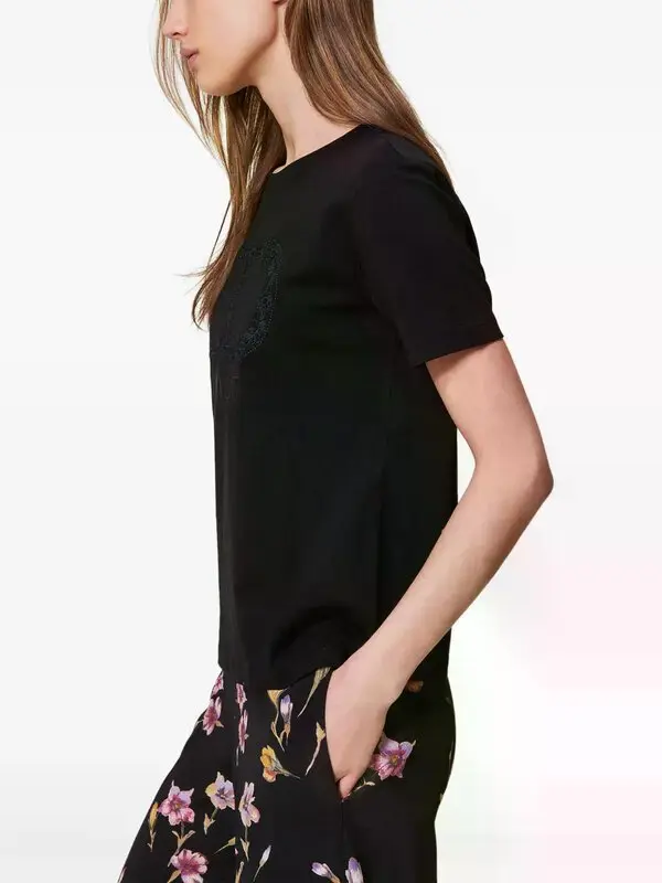 TWINSET Embroidered Logo T-shirt