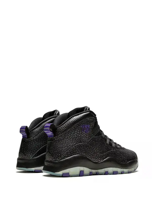 JORDAN Air Retro 10 Paris High Top Sneakers - Black