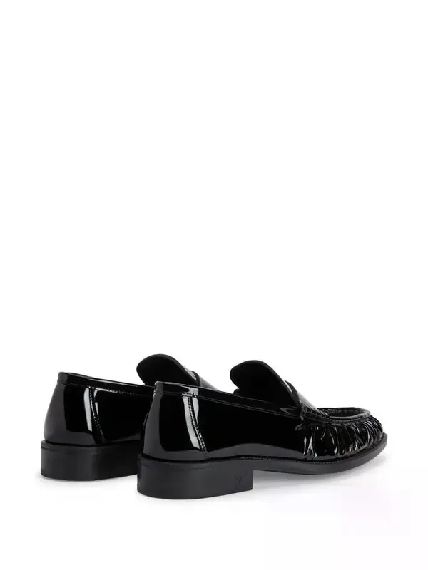 GIUSEPPE ZANOTTI Patent Slip-on Loafers