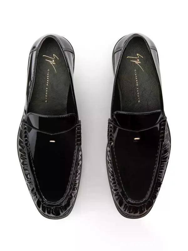 GIUSEPPE ZANOTTI Patent Slip-on Loafers
