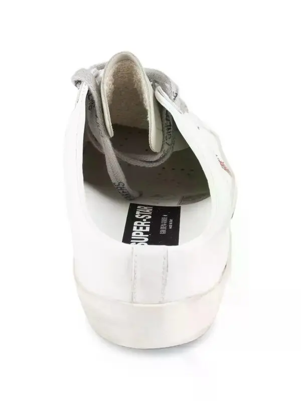GOLDEN GOOSE Super-star Sabot Sneakers With Pink Glitter Star