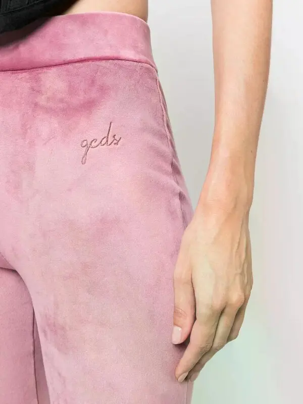 Gcds Velvet Flared Trousers