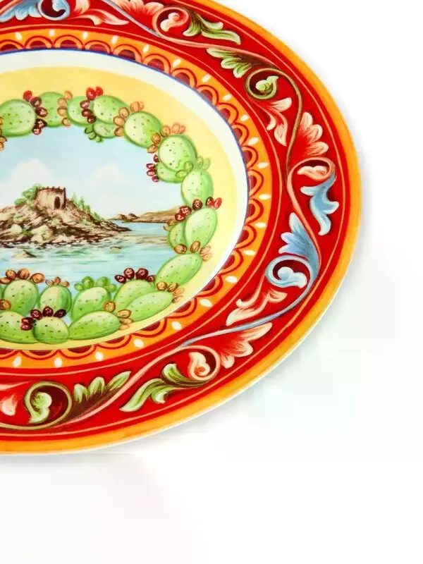 Dolce & Gabbana 2 Piece Fine Porcelain Soup Plate Set