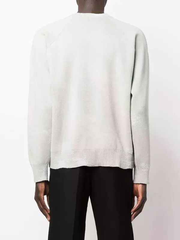 BARRIE Cashmere-cotton Blend Crew Neck Sweatshirt