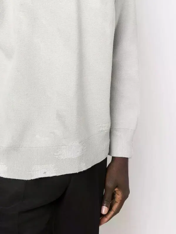 BARRIE Cashmere-cotton Blend Crew Neck Sweatshirt
