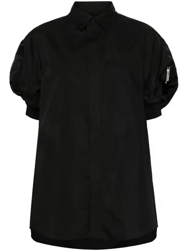 Sacai Poplin Mini Shirt Dress