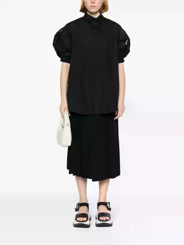 Sacai Poplin Mini Shirt Dress