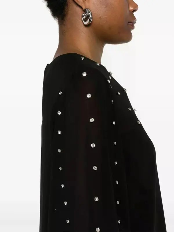 NISSA Crystal-embellished Mini Dress