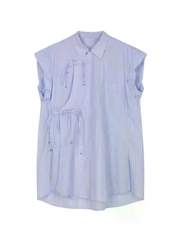 JNBY Striped Sleeveless Shirt - Blue