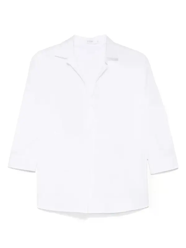 BARBA NAPOLI Cotton Blouse With Polo Collar