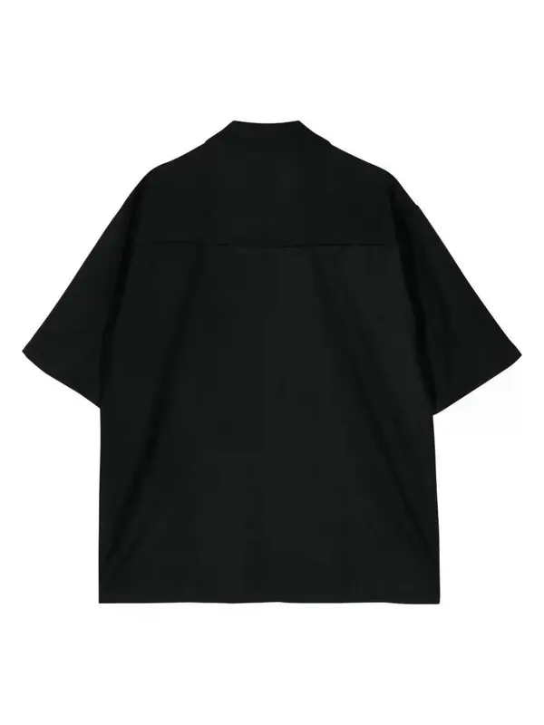 Attachment Short-sleeve Wool Shirt