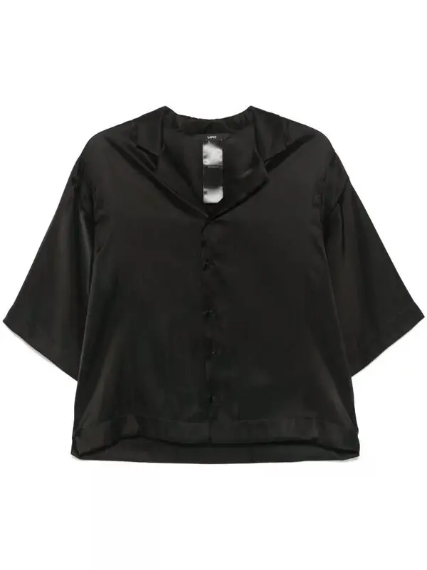 SAPIO Nº38 Satin Shirt - Black