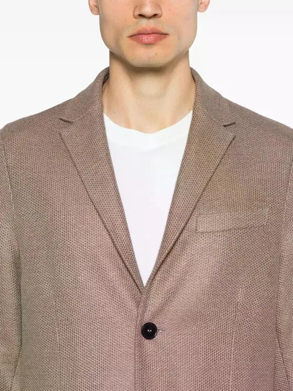 Harris Wharf London Notched-lapels Single-breasted Blazer - Neutrals