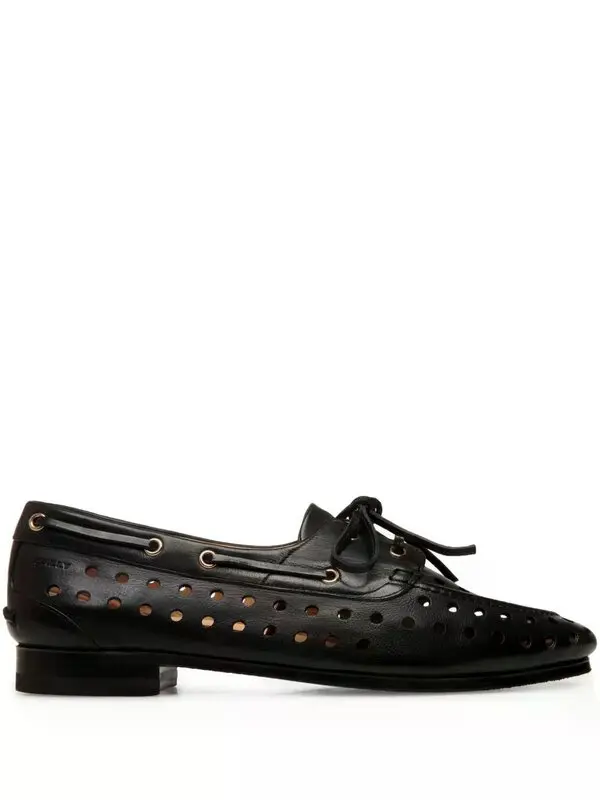 Bally Leather Perforated Loafers