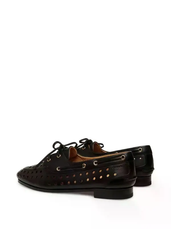Bally Leather Perforated Loafers
