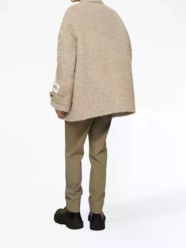 Dolce & Gabbana Double-breasted Brushed Peacoat