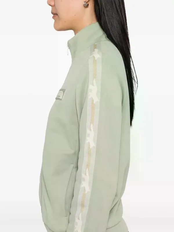 Maison Kitsuné Striped High Neck Jacket