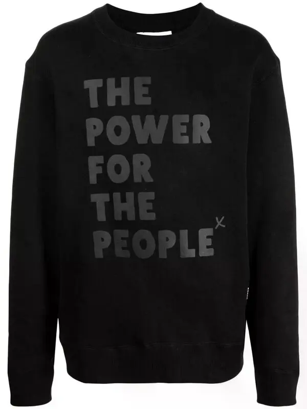 THE POWER FOR THE PEOPLE Logo Print Sweatshirt