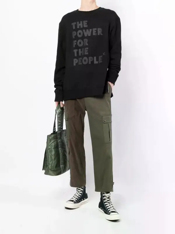 THE POWER FOR THE PEOPLE Logo Print Sweatshirt