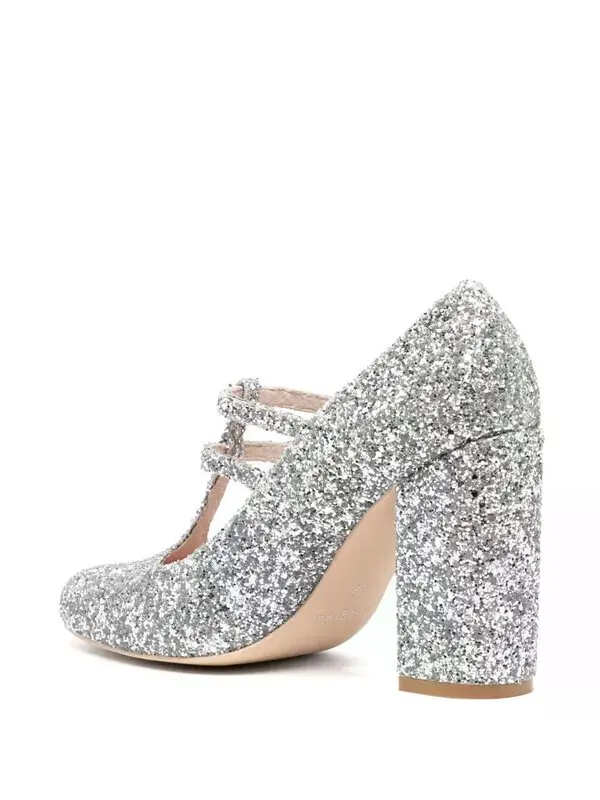 MACGRAW Tessa Glitter Pumps With Buckle Detail