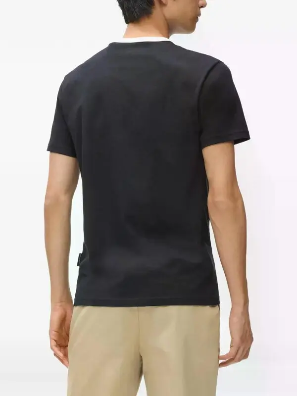Karl Lagerfeld Monogram Slim-fit T-shirt - Black