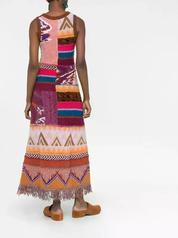 Etro Long Intarsia Knit Dress