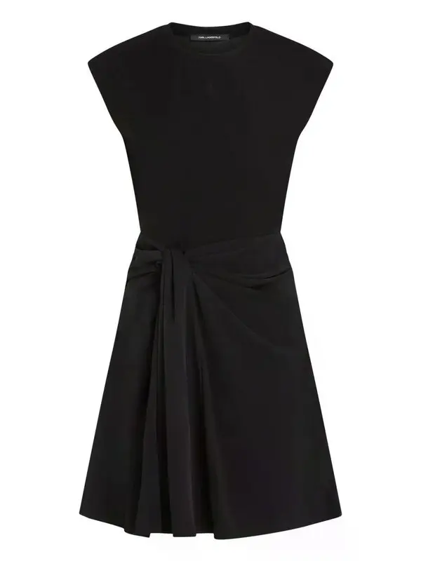 Karl Lagerfeld Panelled Dress - Black