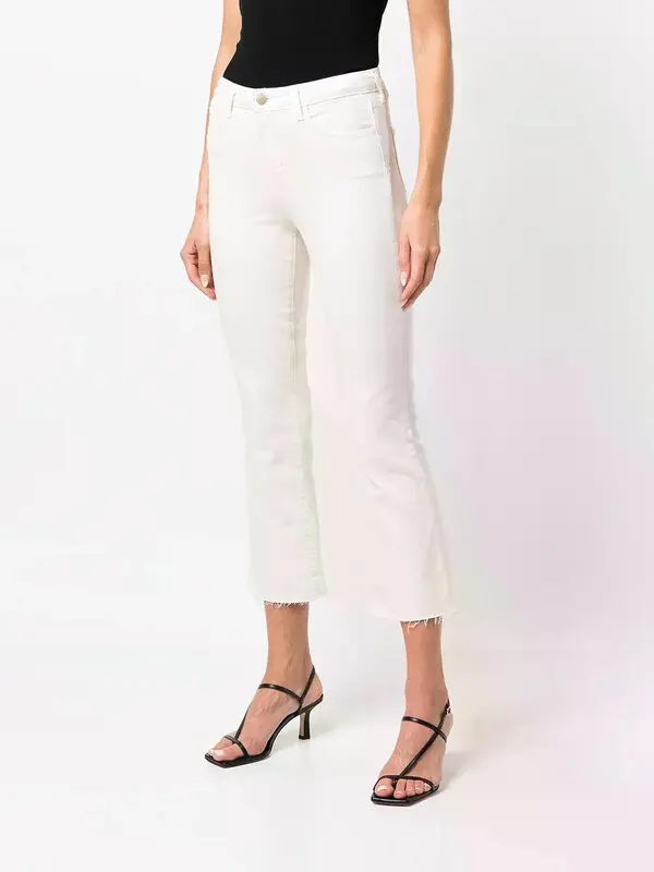 L'Agence Kendra Cropped Flared Jeans