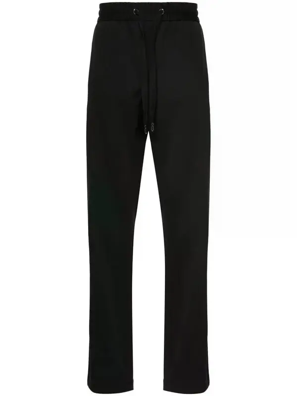 Dolce & Gabbana Raised Seam Virgin Wool Blend Joggers