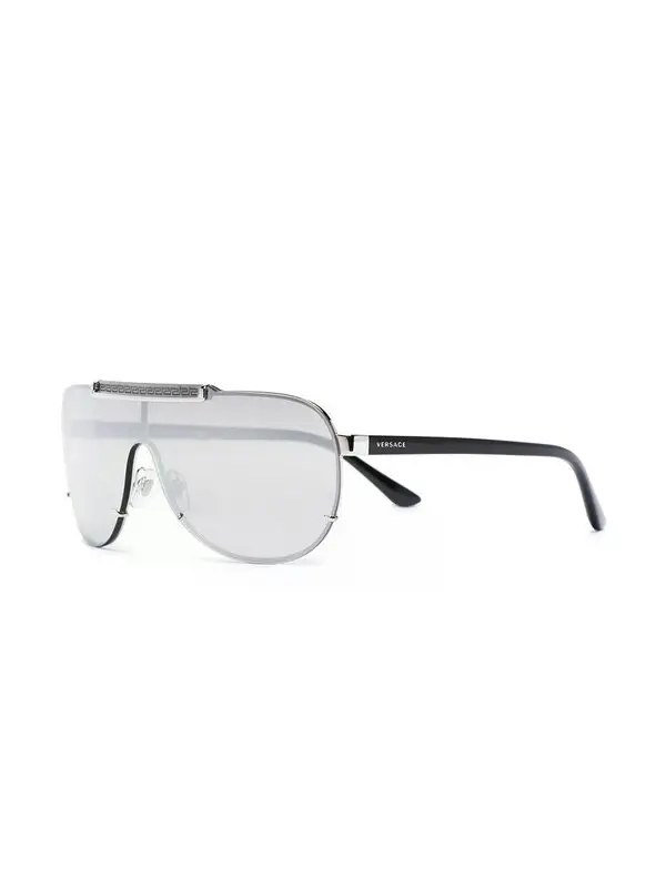 Versace Pilot-frame Sunglasses With Greca Detailing