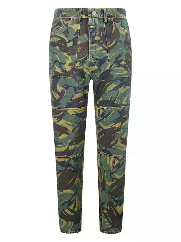 Martine Rose Reversible Camouflage Print Straight Leg Jeans