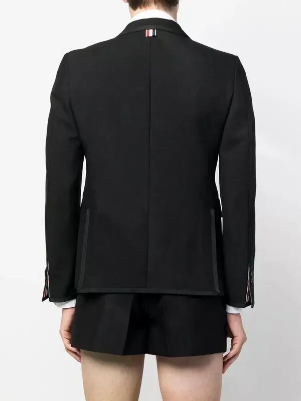 Thom Browne Satin-trim Wool Blazer