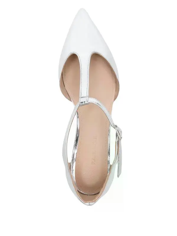 P.a.r.o.s.h Patent Ballet Flats - Silver